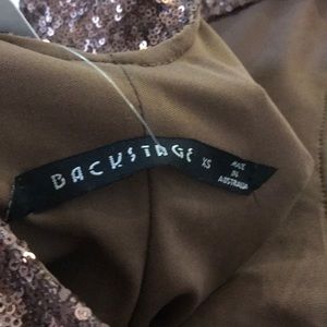 Backstage | Dresses | Backstage Bronze Sequin Bodycon Mini Dress Xs ...